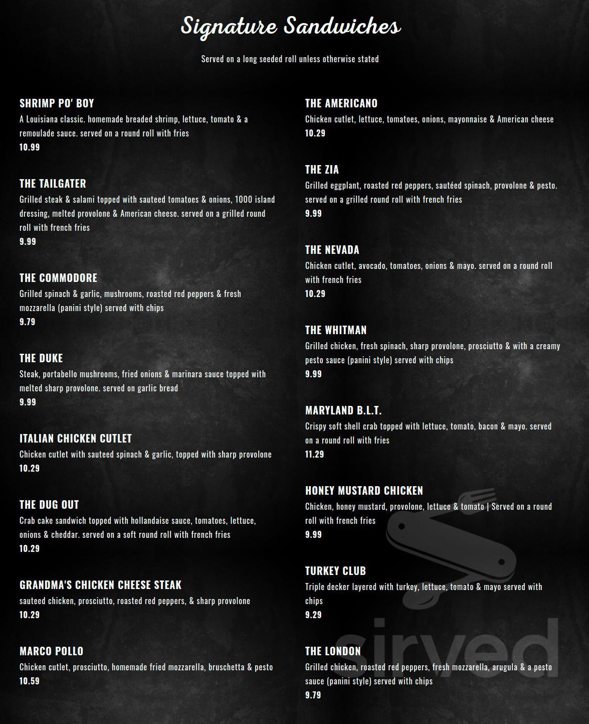Main Street Pizzeria & Grille menu in Horsham, Pennsylvania, USA