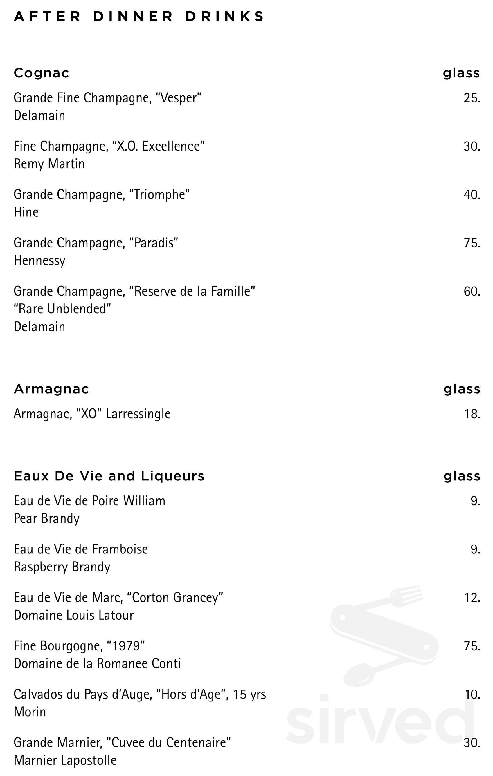 Anthony's Pier 4 Cafe menus in Swampscott, Massachusetts, United States