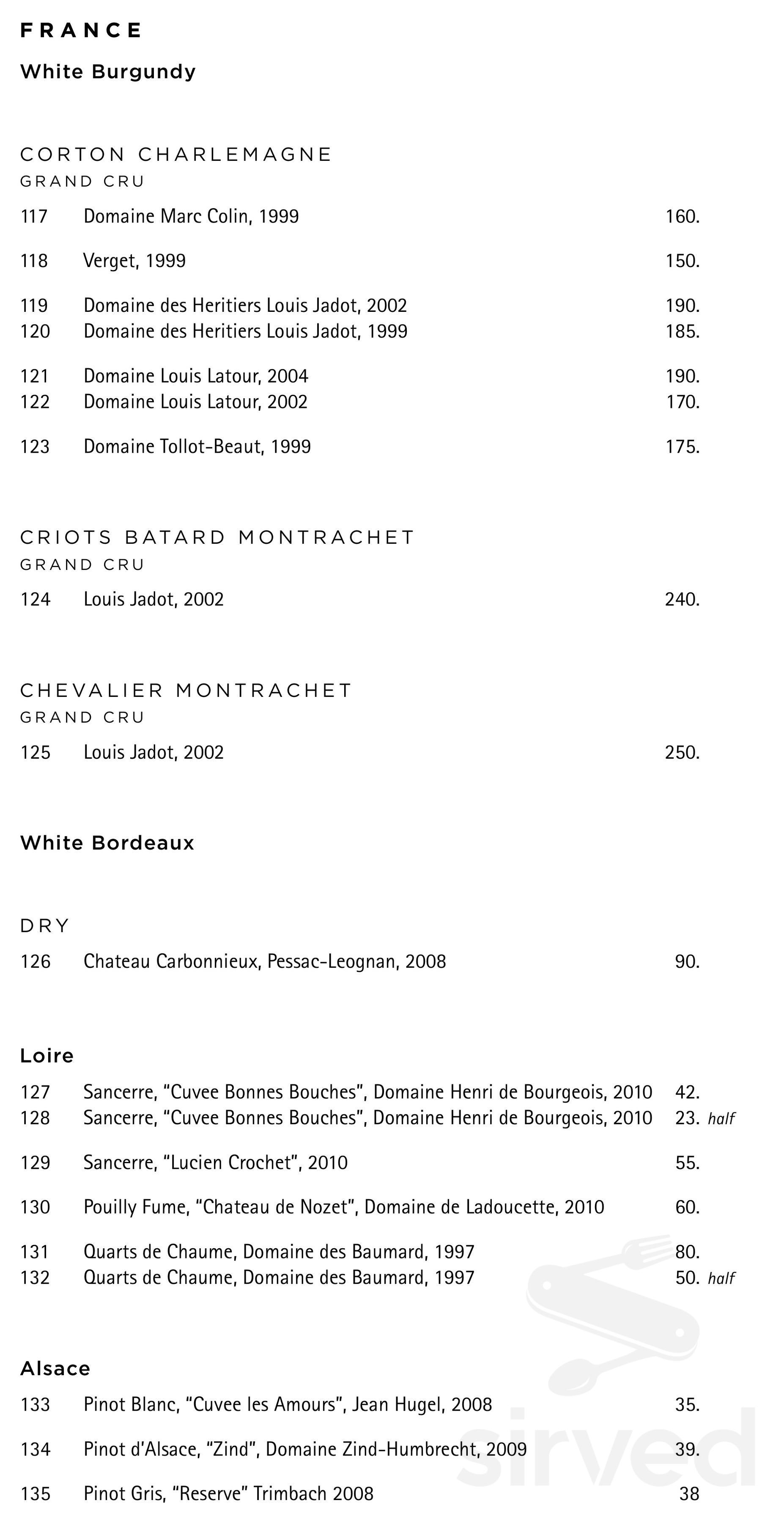 Anthony's Pier 4 Cafe menus in Swampscott, Massachusetts, United States