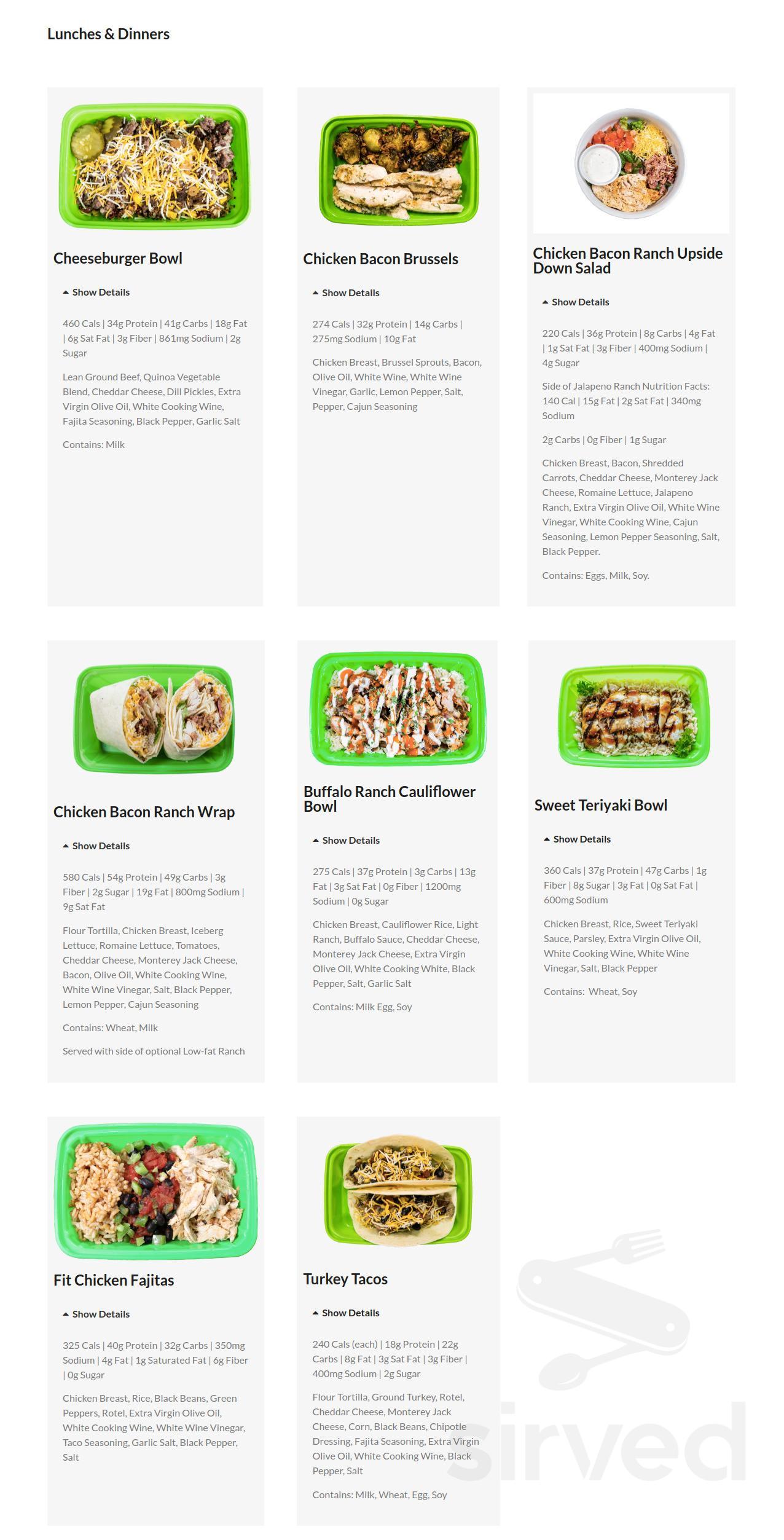 Lean Kitchen Co - Greenville menu in Greenville, South Carolina, USA