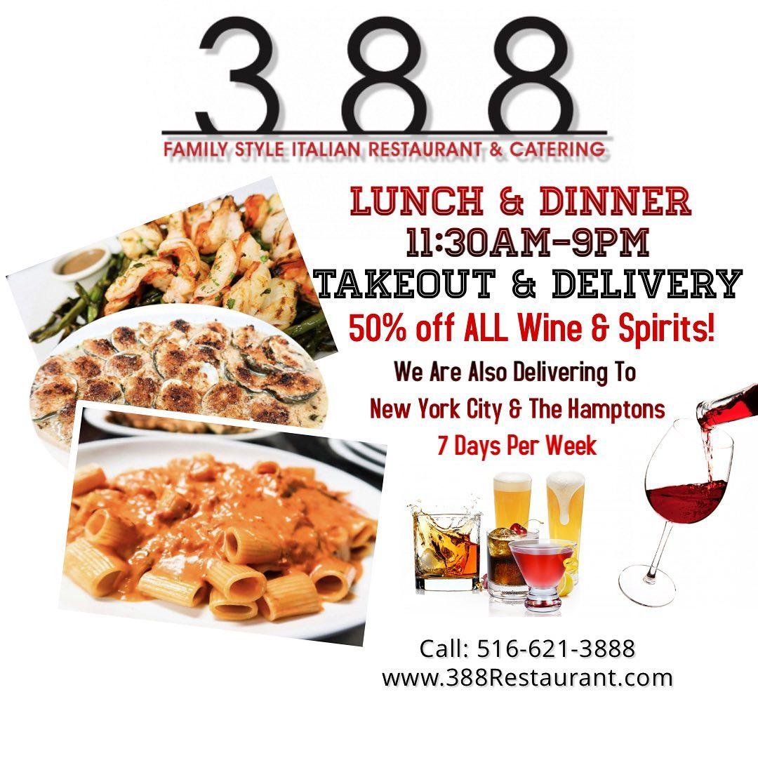 388 menu in Roslyn Heights, New York, USA