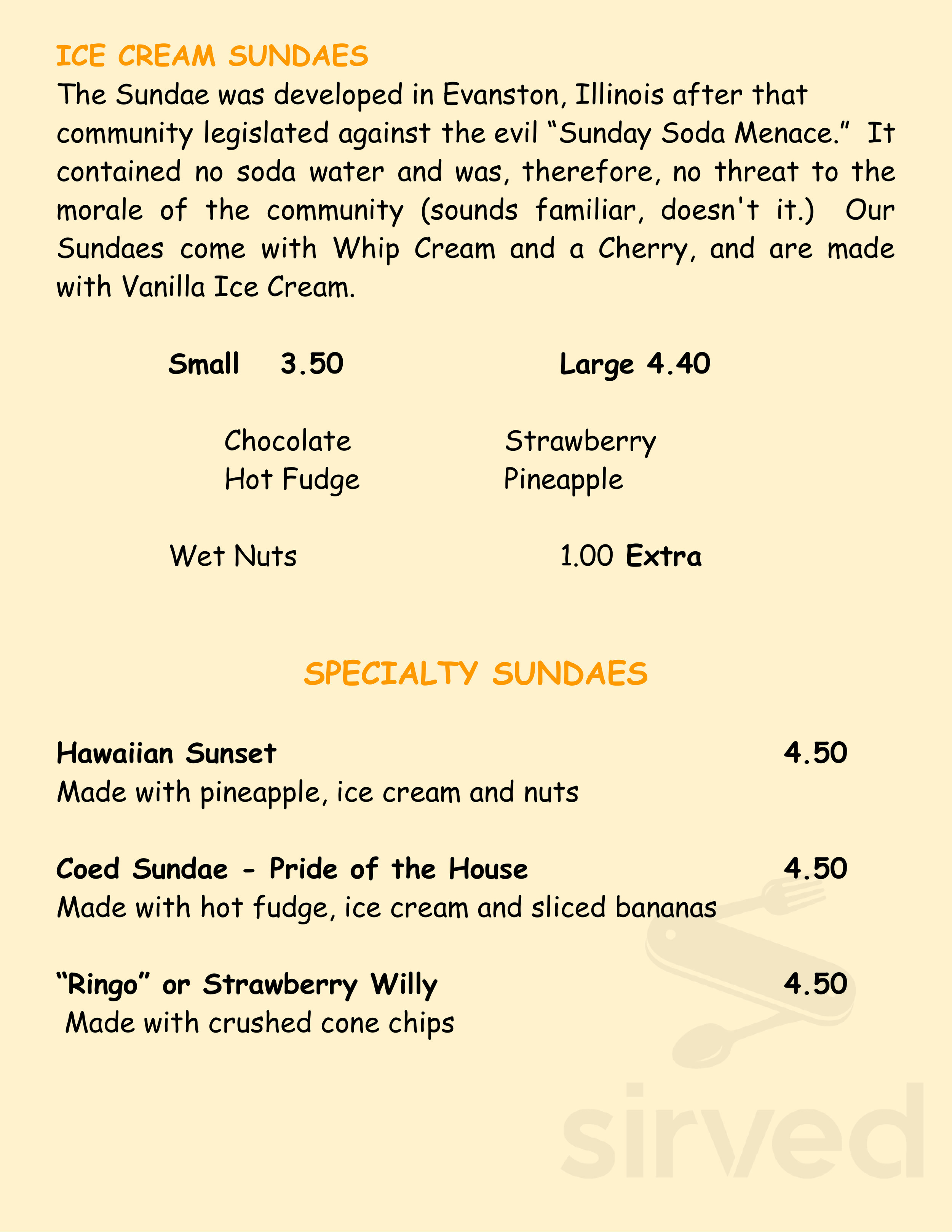 Doumar's Cones & Barbecue menu in Norfolk, Virginia, USA