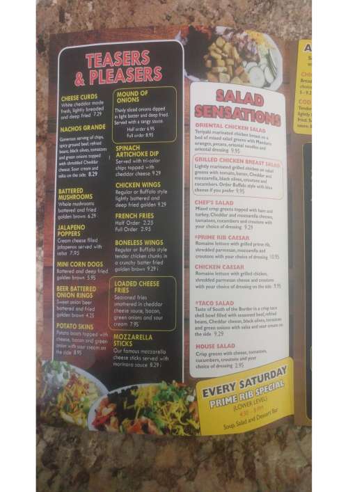 Knute's Bar & Grill menu in Orfordville, Wisconsin, USA