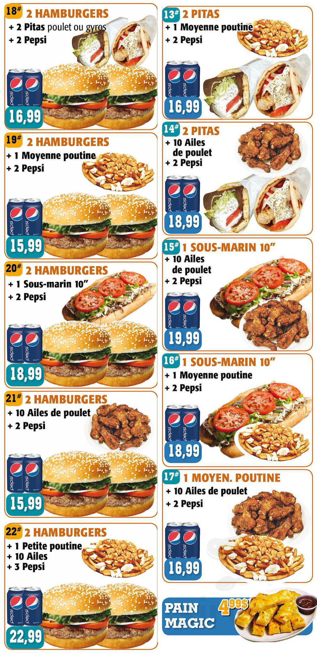 Restaurant Chez Maman menu in Montréal, Quebec, Canada