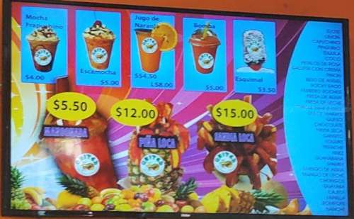 United Paleteria Y Neveria menu in San Jose, California, USA