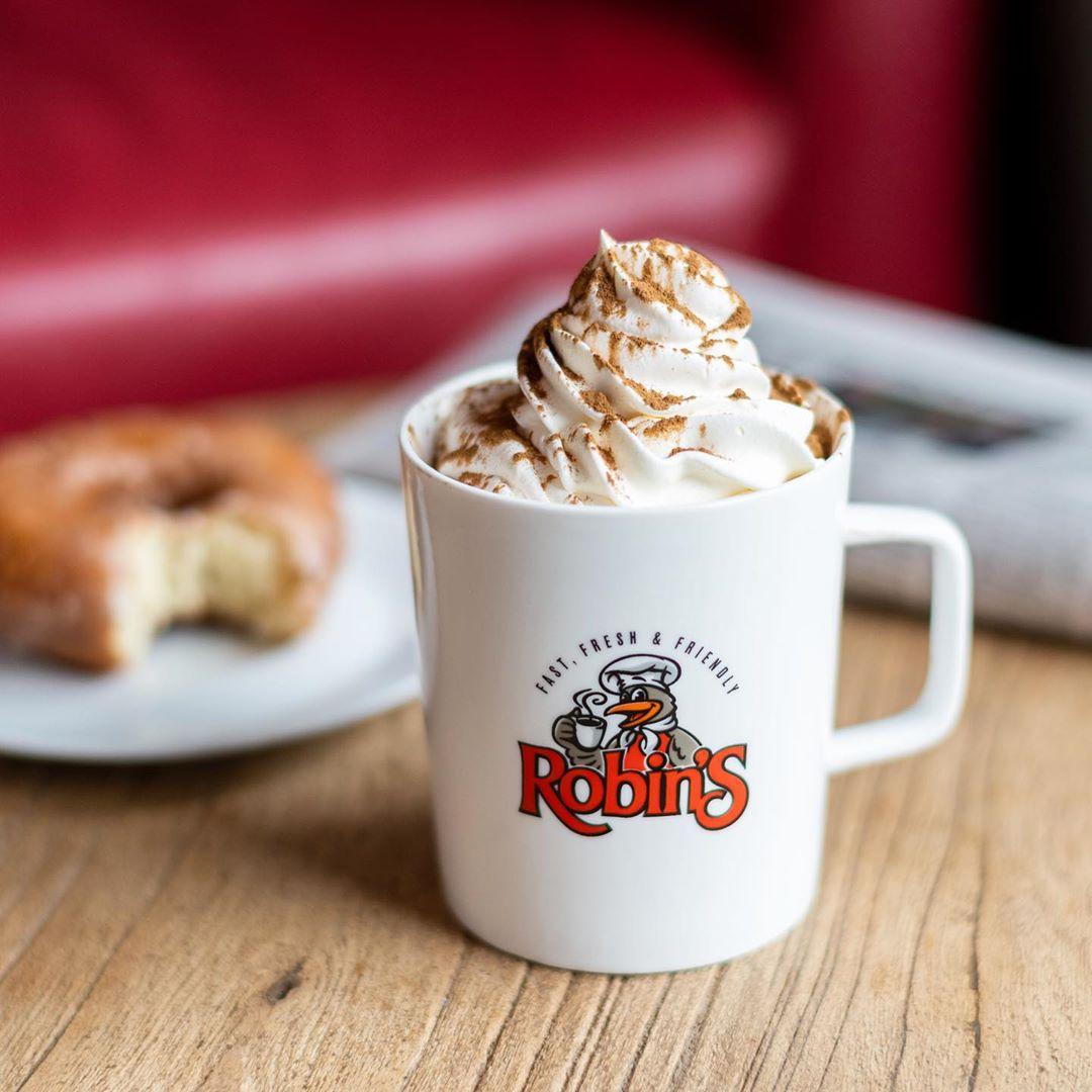 Robin's Donuts menu in Winnipeg, Manitoba, Canada