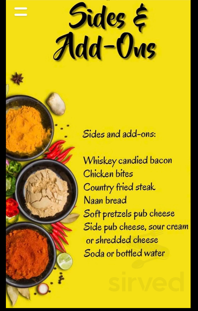 Curry Coma, LLC menu in Citra, Florida, USA