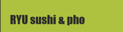 Menu for RYU pho & sushi in Memphis, TN | Sirved