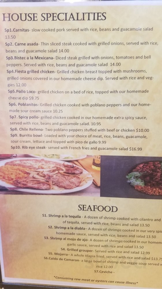 El Burrito Mexican Restaurant Elberta Alabama menu in Elberta, Alabama, USA