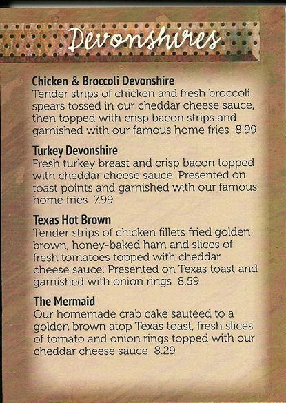 Joe's Rusty Nail Restaurant menu in Bellevue, Pennsylvania, USA