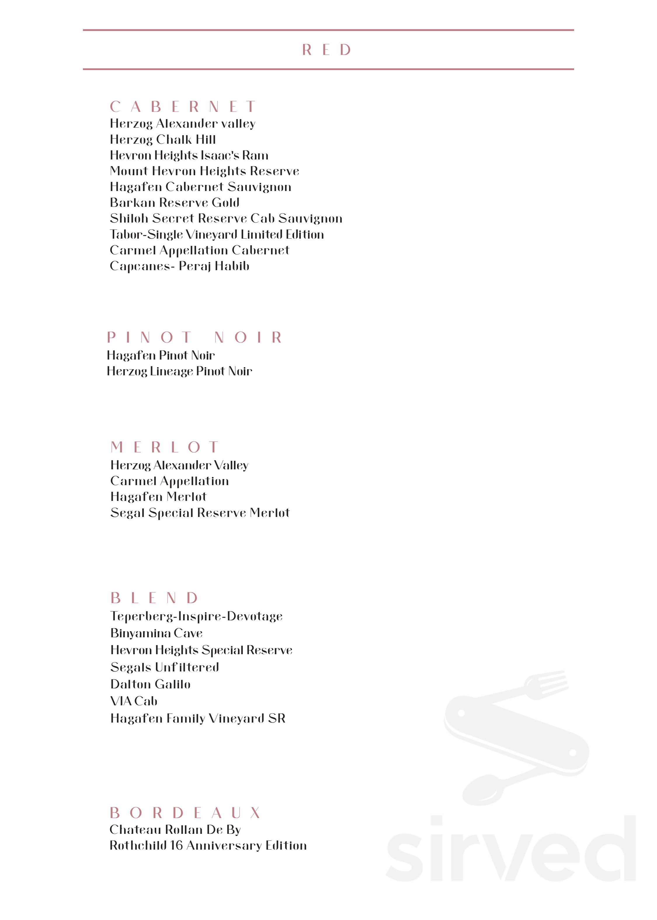 Salt Steakhouse menu in Long Branch, New Jersey, USA