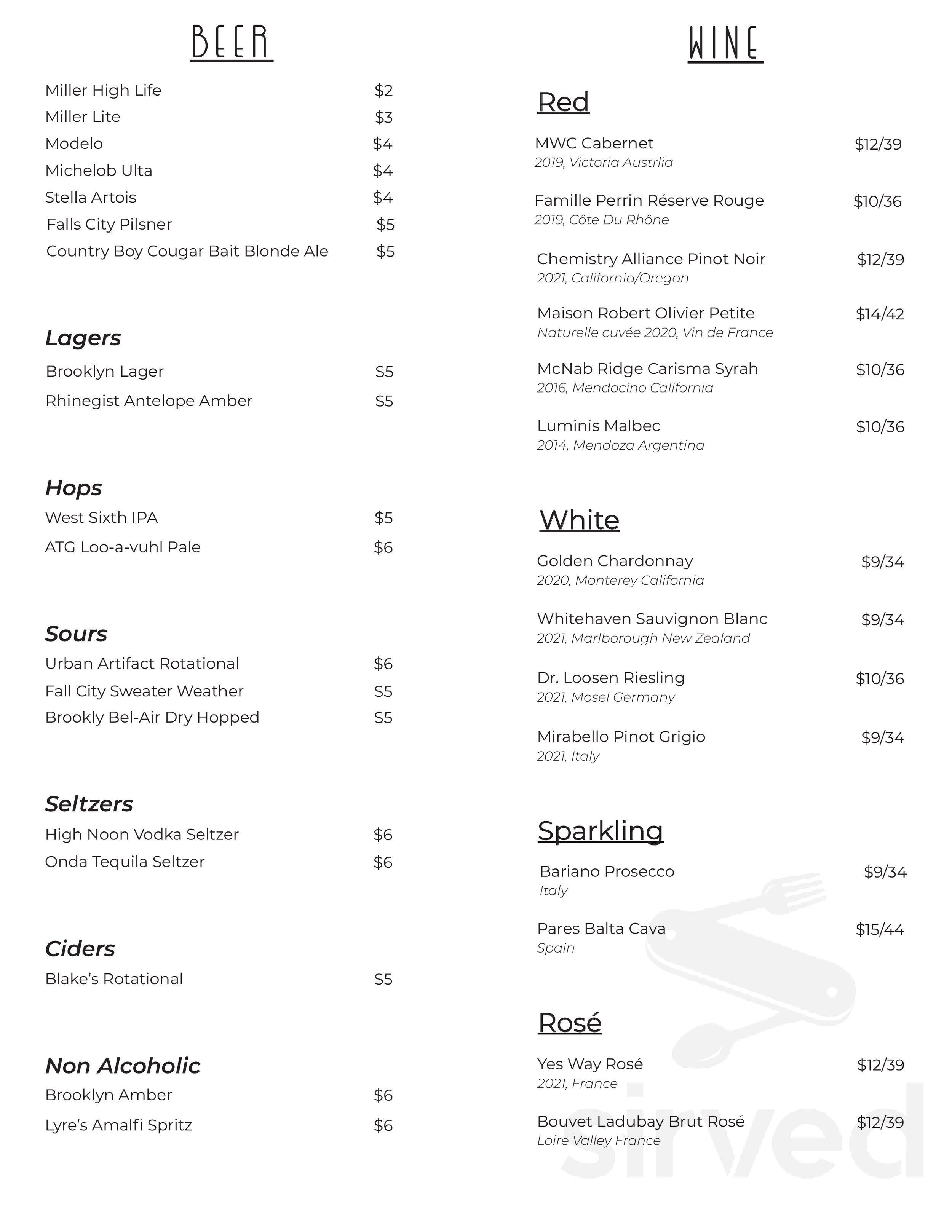 Menu - Louisville KY's Cultured - Cheese and Charcuterie Bar | Sirved