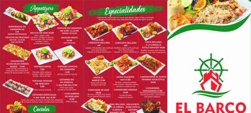 Menu for El Barco Mexican Restaurant in Columbus, OH | Sirved