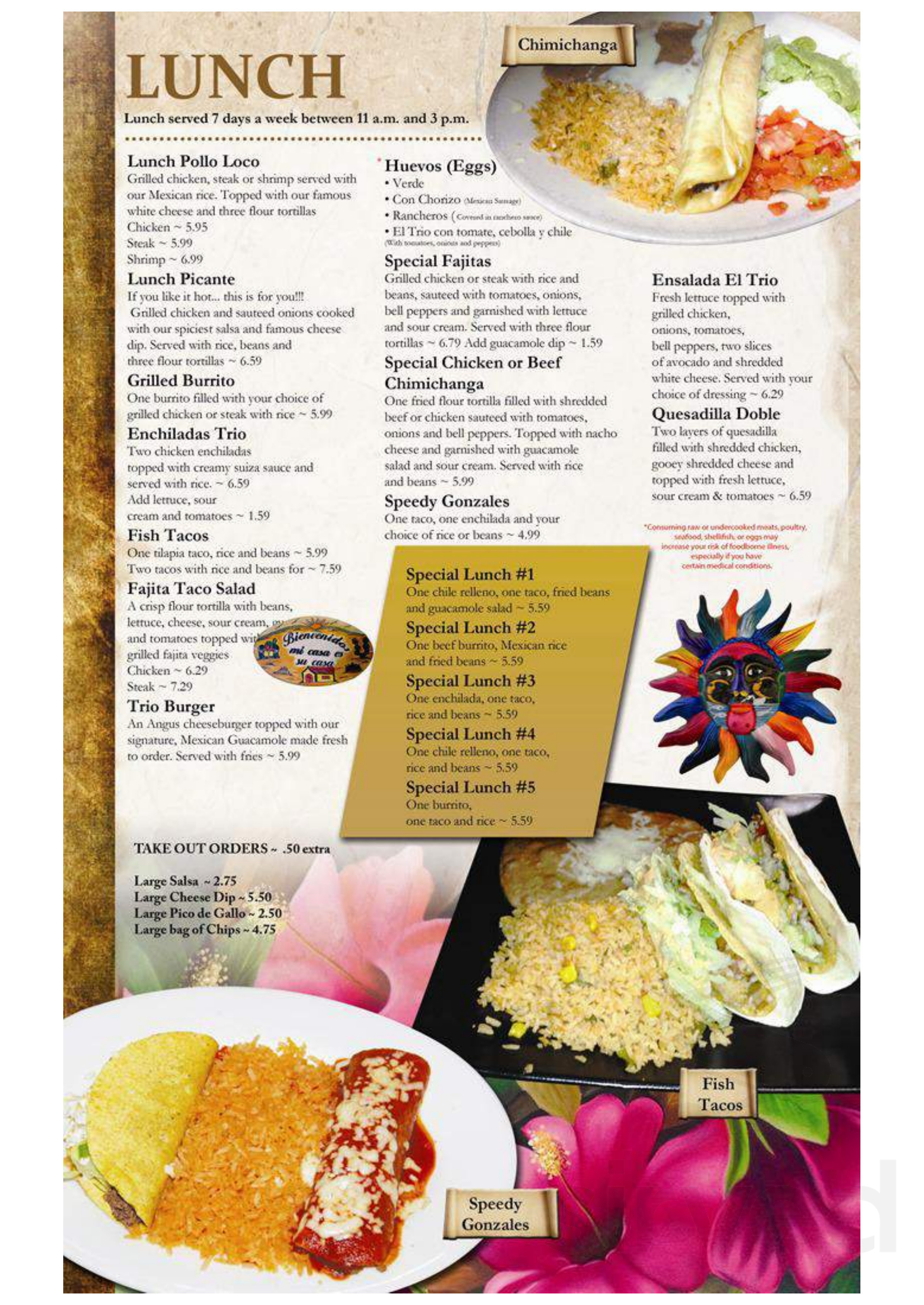 EL TRIO menu in LaFayette, Georgia, USA