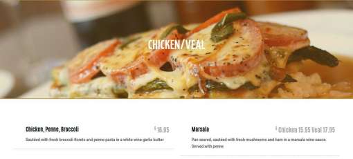 Menu for The Berry Tavern in Danvers, MA | Sirved