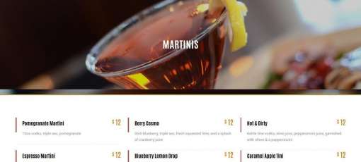 Menu for The Berry Tavern in Danvers, MA | Sirved