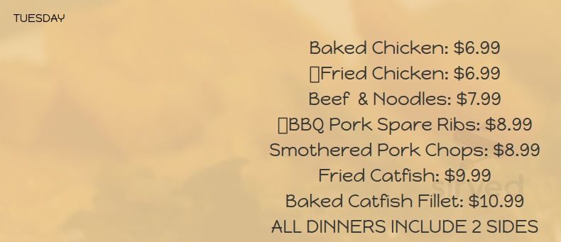 MacArthur's Restaurant menu in Chicago, Illinois, USA