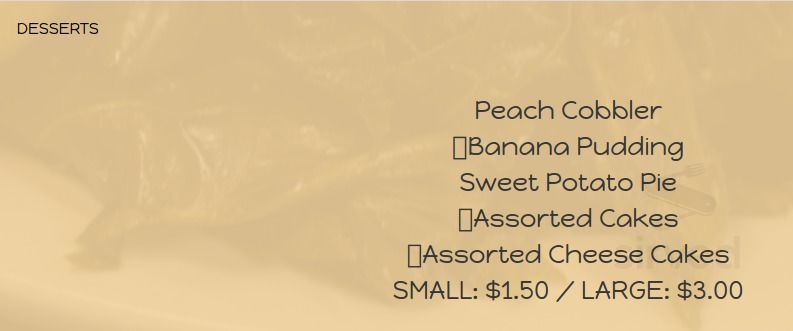 MacArthur's Restaurant menu in Chicago, Illinois, USA