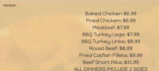Menu for MacArthur's Restaurant in Chicago, IL | Sirved