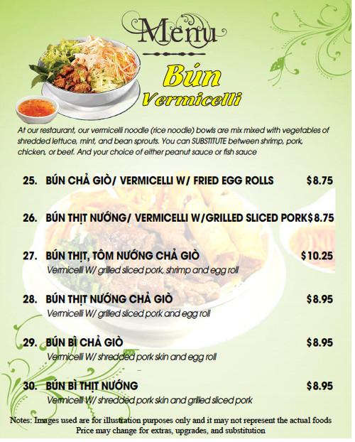 Pho Tastic Vietnamese Restaurant menu in Brick Township, New Jersey, USA