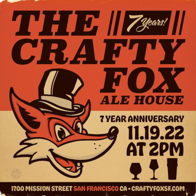 Menu for The Crafty Fox Ale House in San Francisco, CA | Sirved