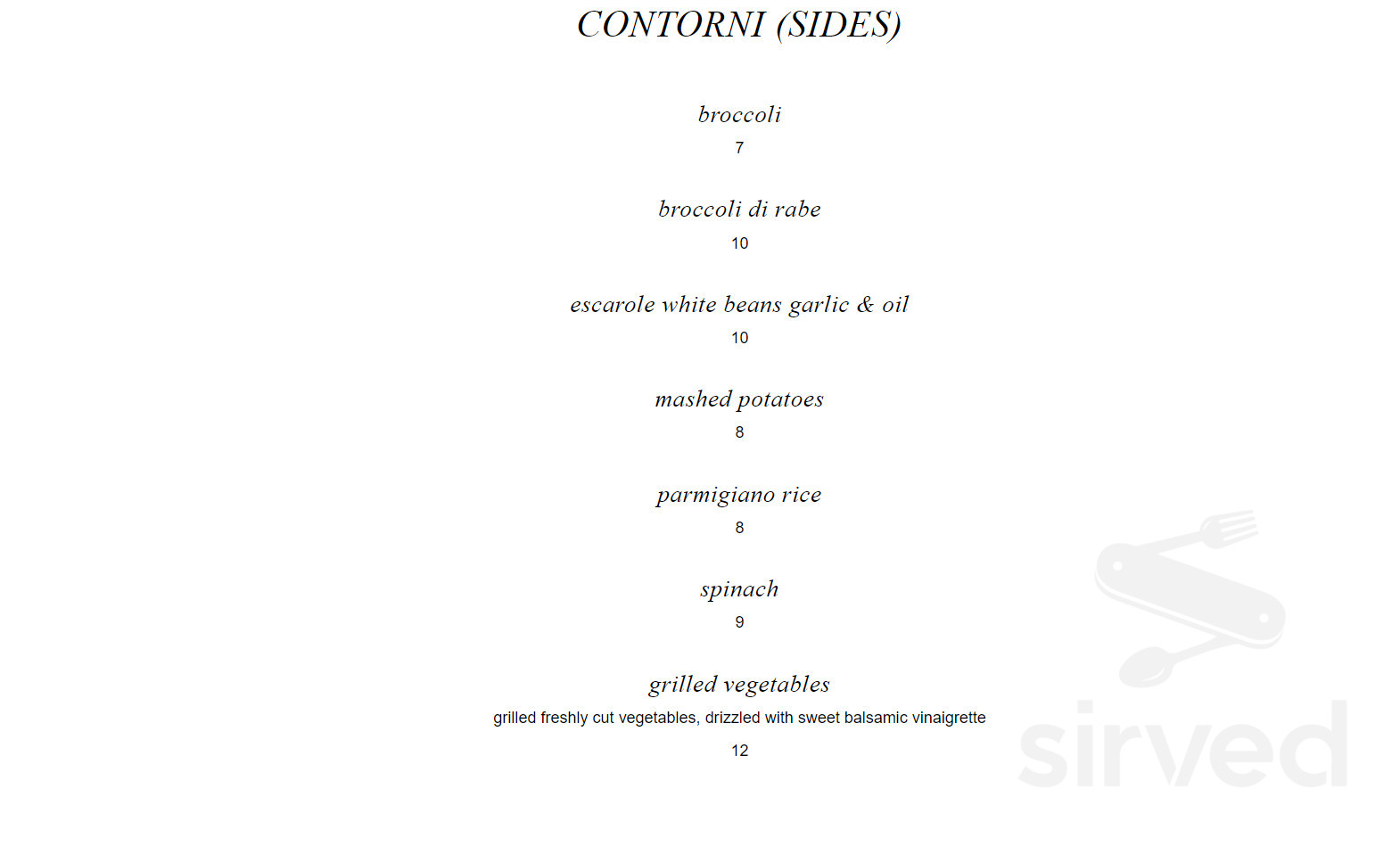 Trattoria 35 menu in Queens, New York, USA