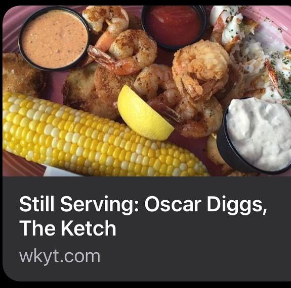 The Ketch Seafood Grill menu in Lexington, Kentucky, USA