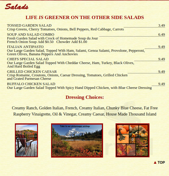 Mr. Pizza Sports & Spirits menus in Gorham, New Hampshire, United States