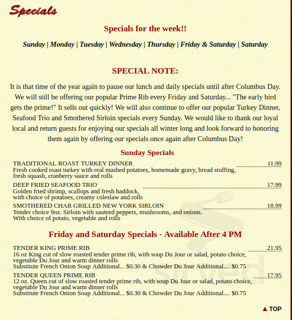 Mr. Pizza Sports & Spirits menus in Gorham, New Hampshire, United States
