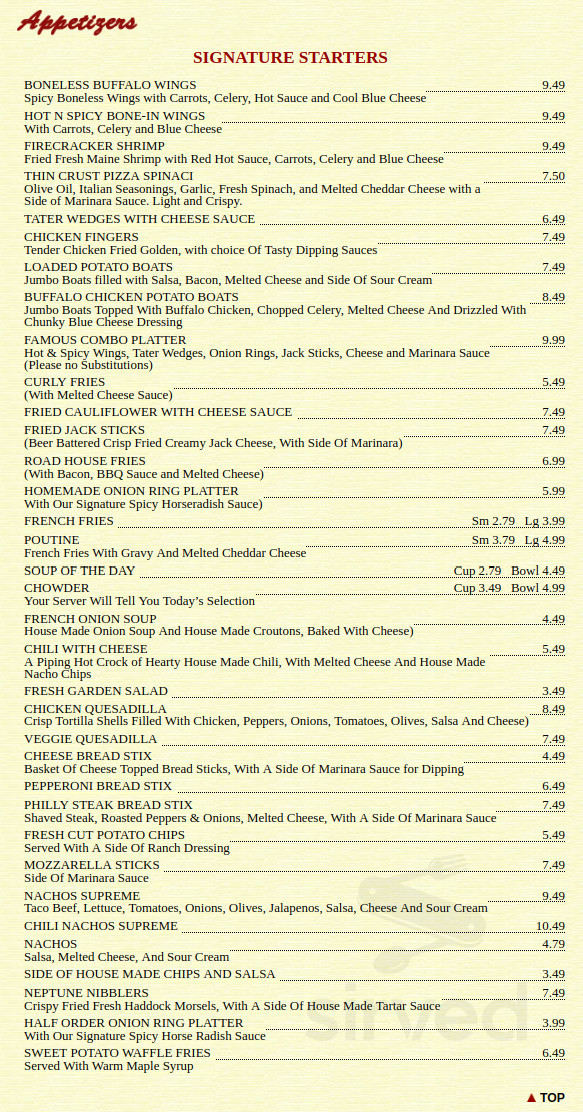 Mr. Pizza Sports & Spirits menus in Gorham, New Hampshire, United States