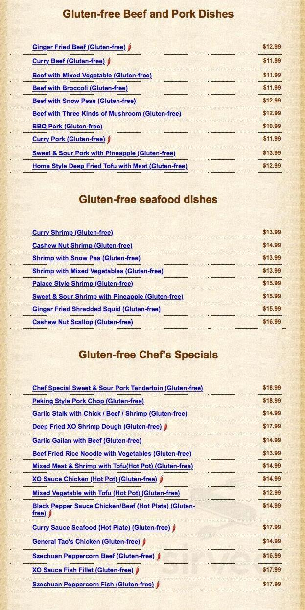 Menu for Fan's Chinese Restaurant in Dartmouth, NS | Sirved
