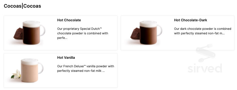 Menu for A&J’s Coffee Bean Café in Baton Rouge, Louisiana, United States