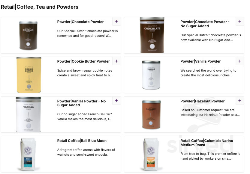 Menu for A&J’s Coffee Bean Café in Baton Rouge, Louisiana, United States