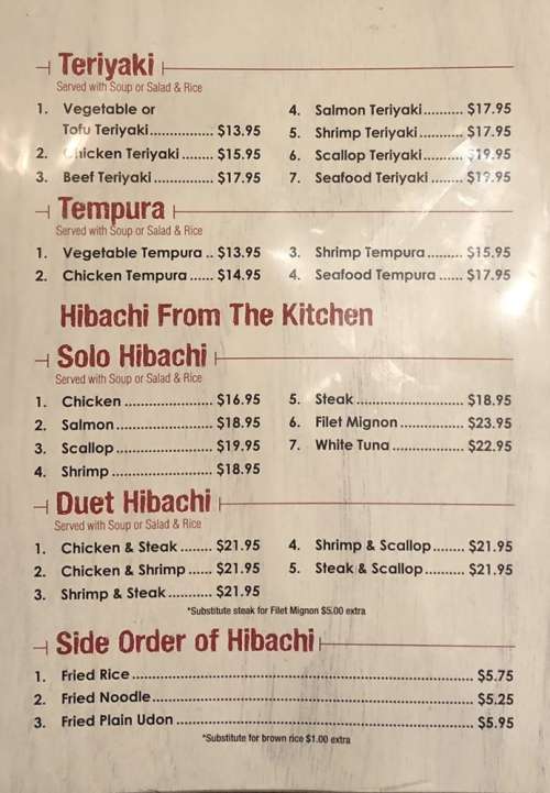 Mitoushi Sushi menu in Brooklyn, New York, USA