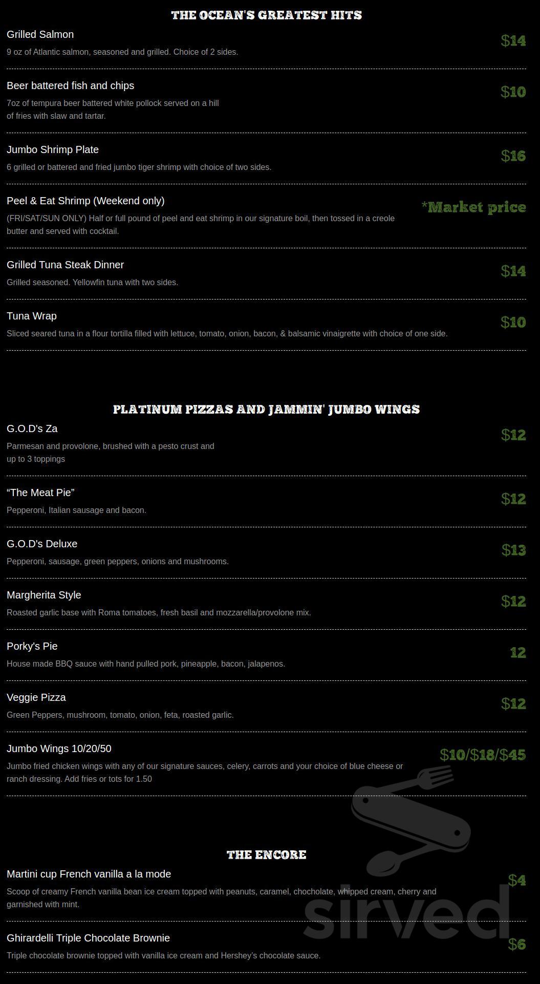The Good Ol' Days Bar & Grill menus in Tower, Minnesota, United States