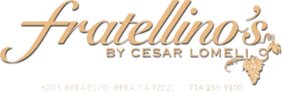 Menu for Fratellino's Italian Restaurant in Brea, CA | Sirved