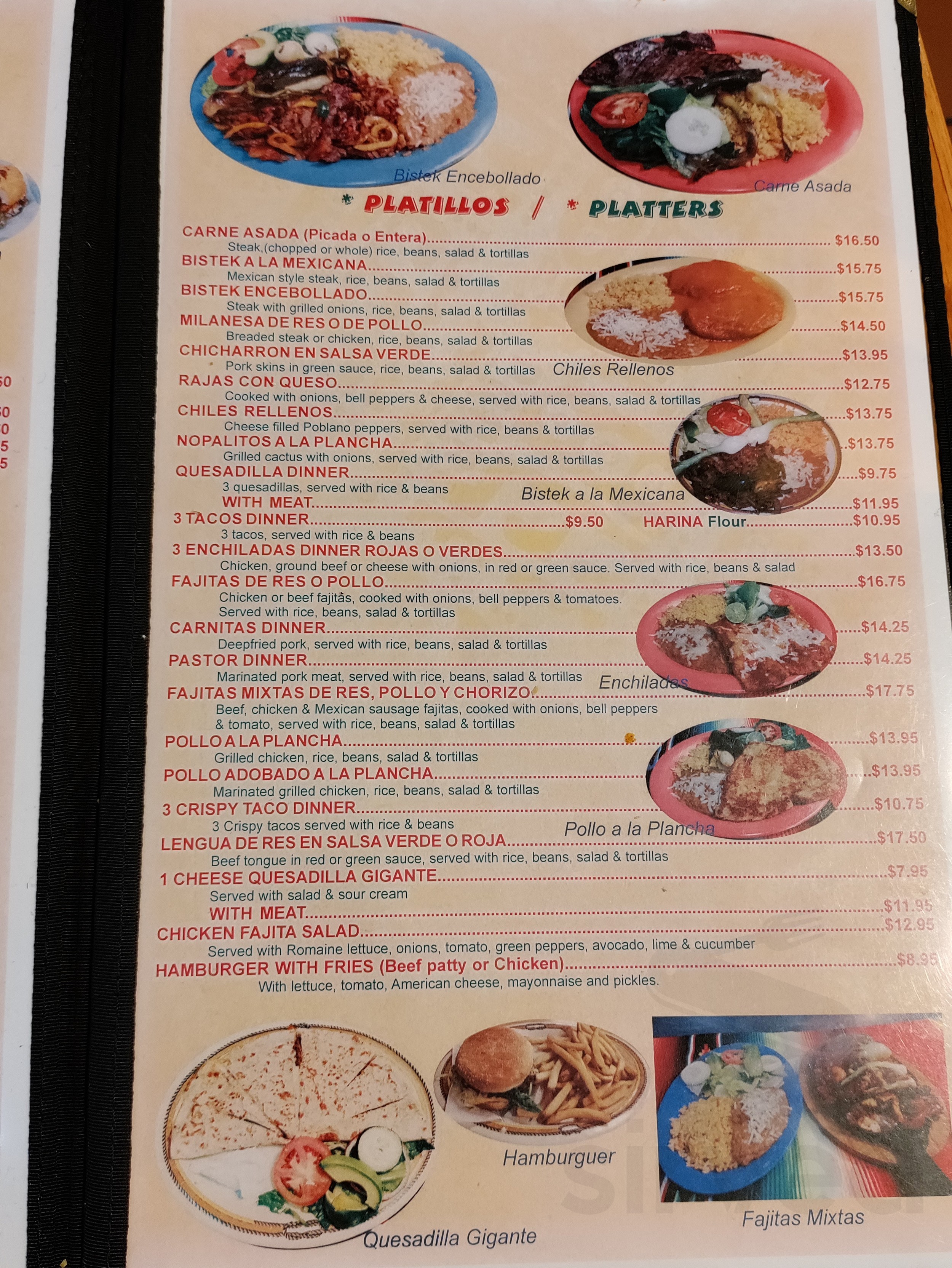 Taqueria El Cabrito menus in Milwaukee, Wisconsin, United States