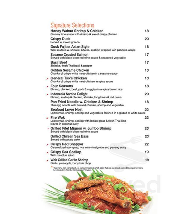 Menu - Islip NY's Mango Tango | Sirved