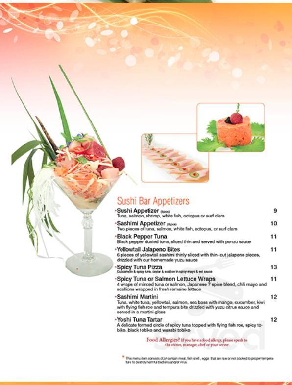 Menu - Islip NY's Mango Tango | Sirved