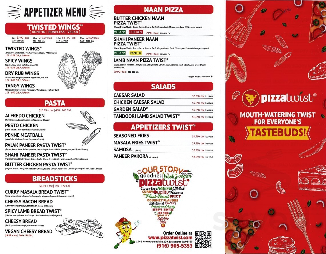 Pizza Twist (Halal) Howe Ave menu in Sacramento, California, USA