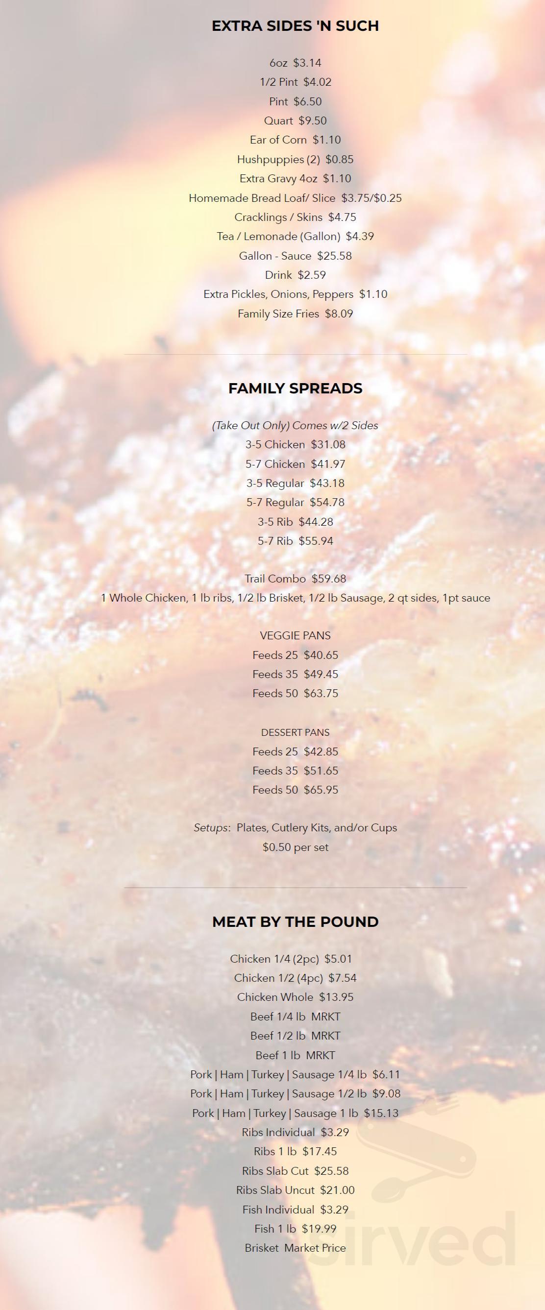 Danken Trail B B Q Menu In Monroe Louisiana USA danken-trail-b-b-q-menu-in-monroe-louisiana-usa