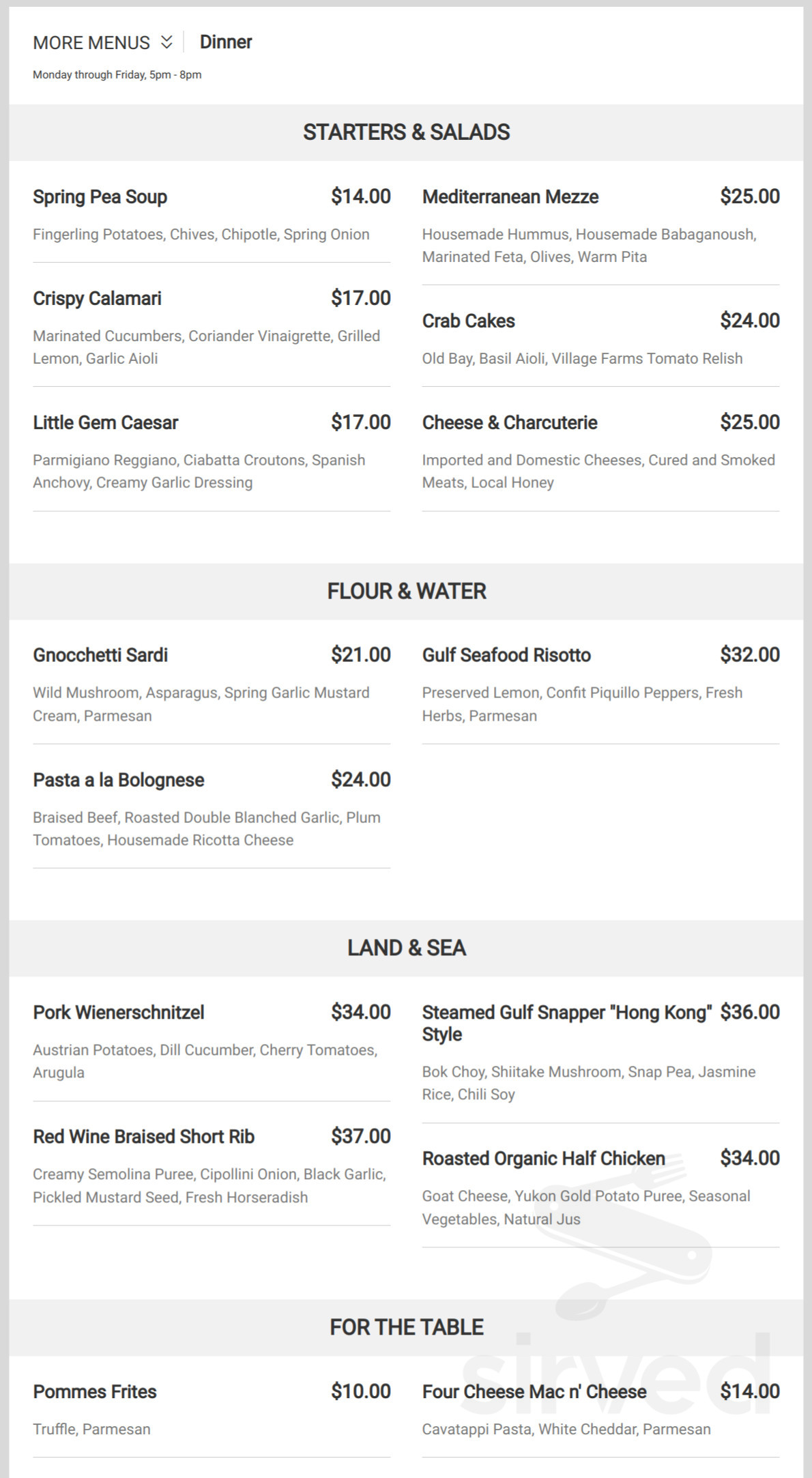 Wolfgang Puck Catering & Events menus in Los Angeles, California ...