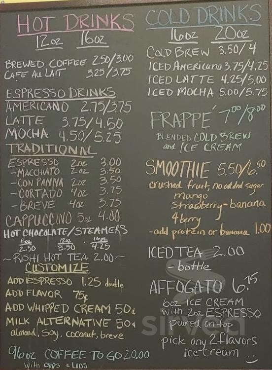 Menu - Destin FL's The Cone Ice Cream and Coffee | Sirved