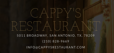 Menu for Cappy's Restaurant in San Antonio, TX | Sirved