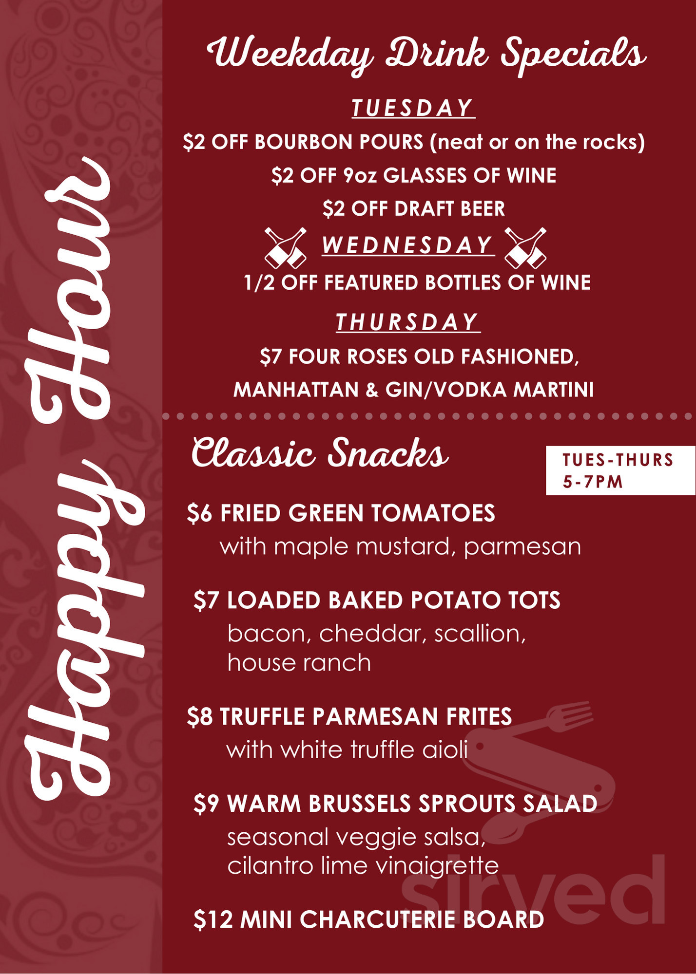 Menu - Fishers IN's LouVino Fishers Restaurant & Wine Bar | Sirved