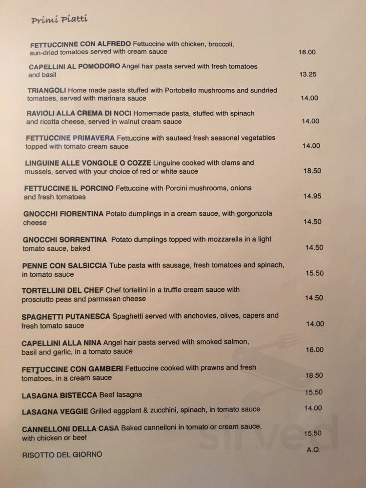 Ristorante IL Porcino menu in Fremont, California, USA