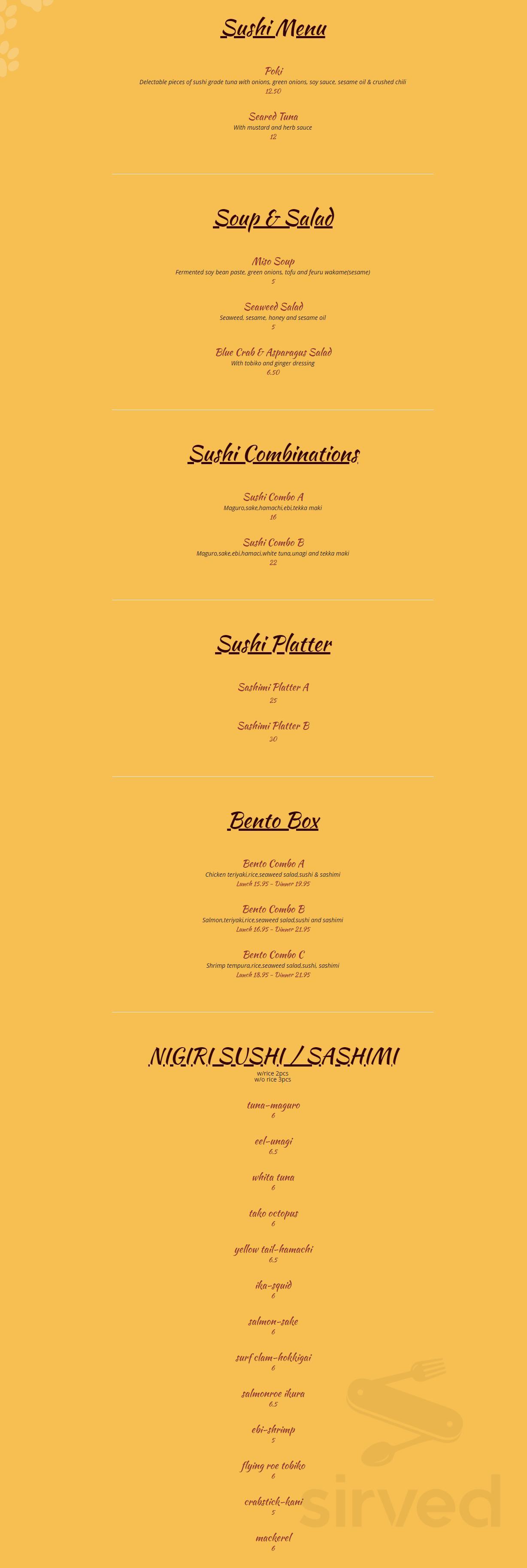 Paws menu in Aurora, Ohio, USA