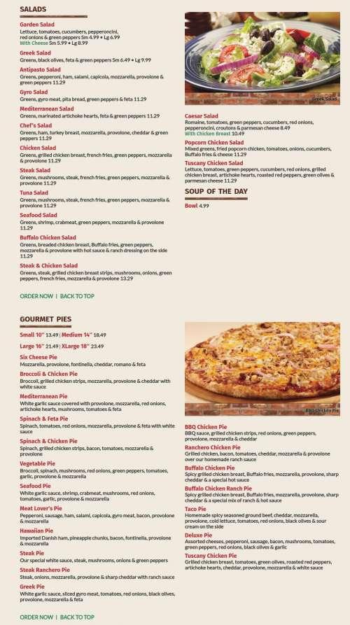 Genoa Pizza menu in Palmyra, Wisconsin, USA