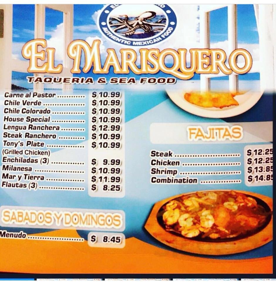 El Marisquero Authentic Mxcn menus in Modesto, California, United States