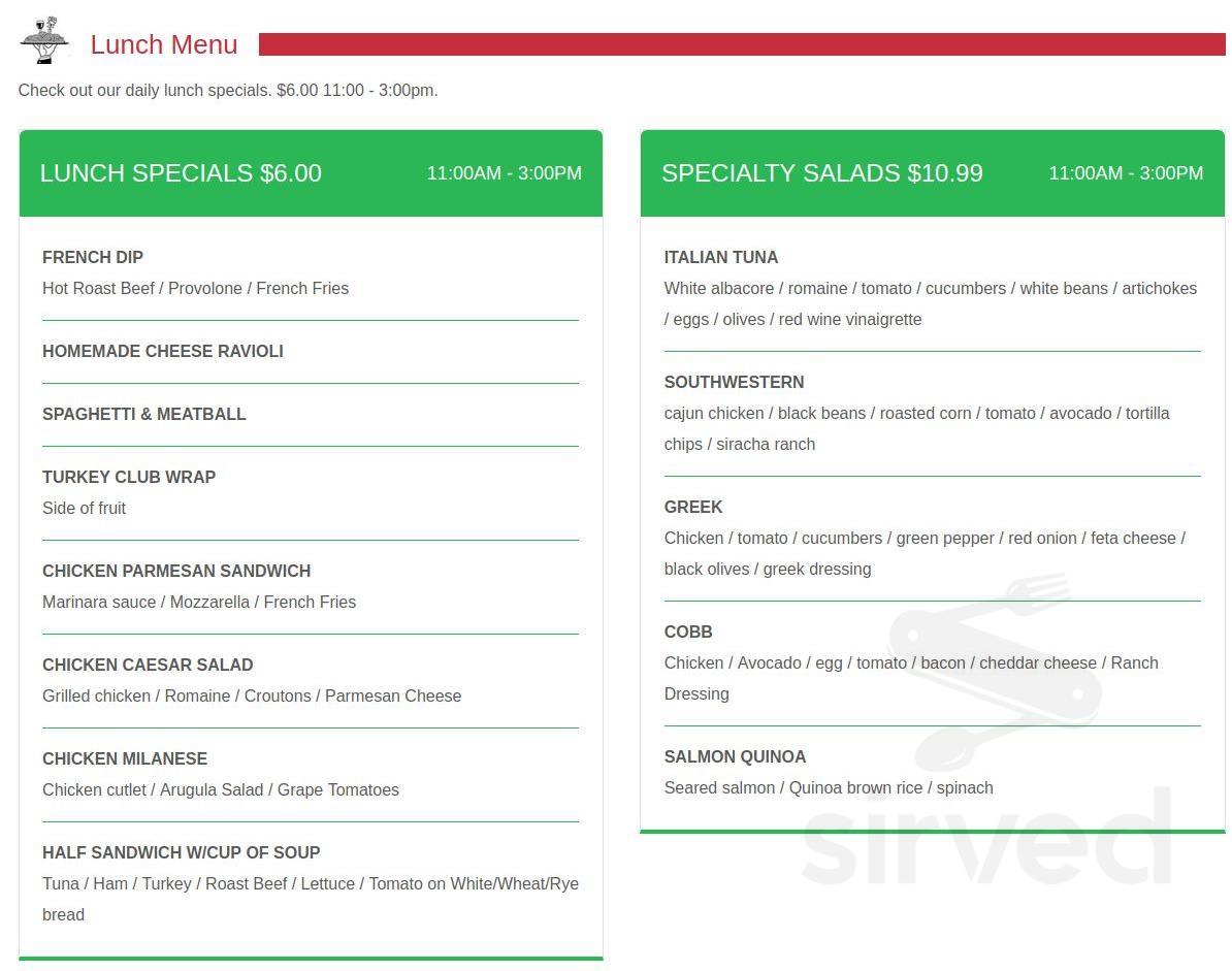 Lebro's Restaurant menu in Getzville, New York, USA